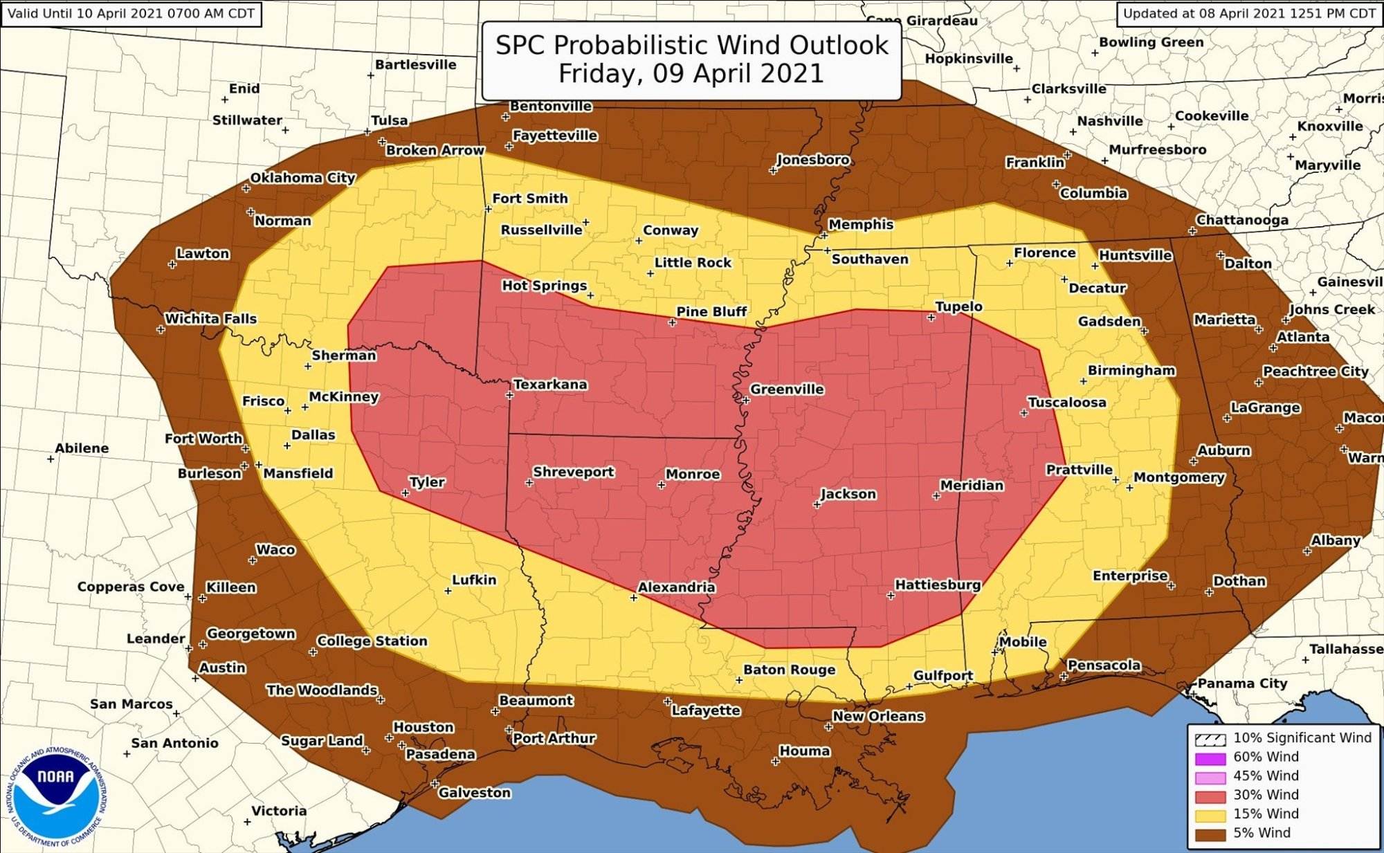 Severe weather outlook Friday, April 9 | Hallmark Times