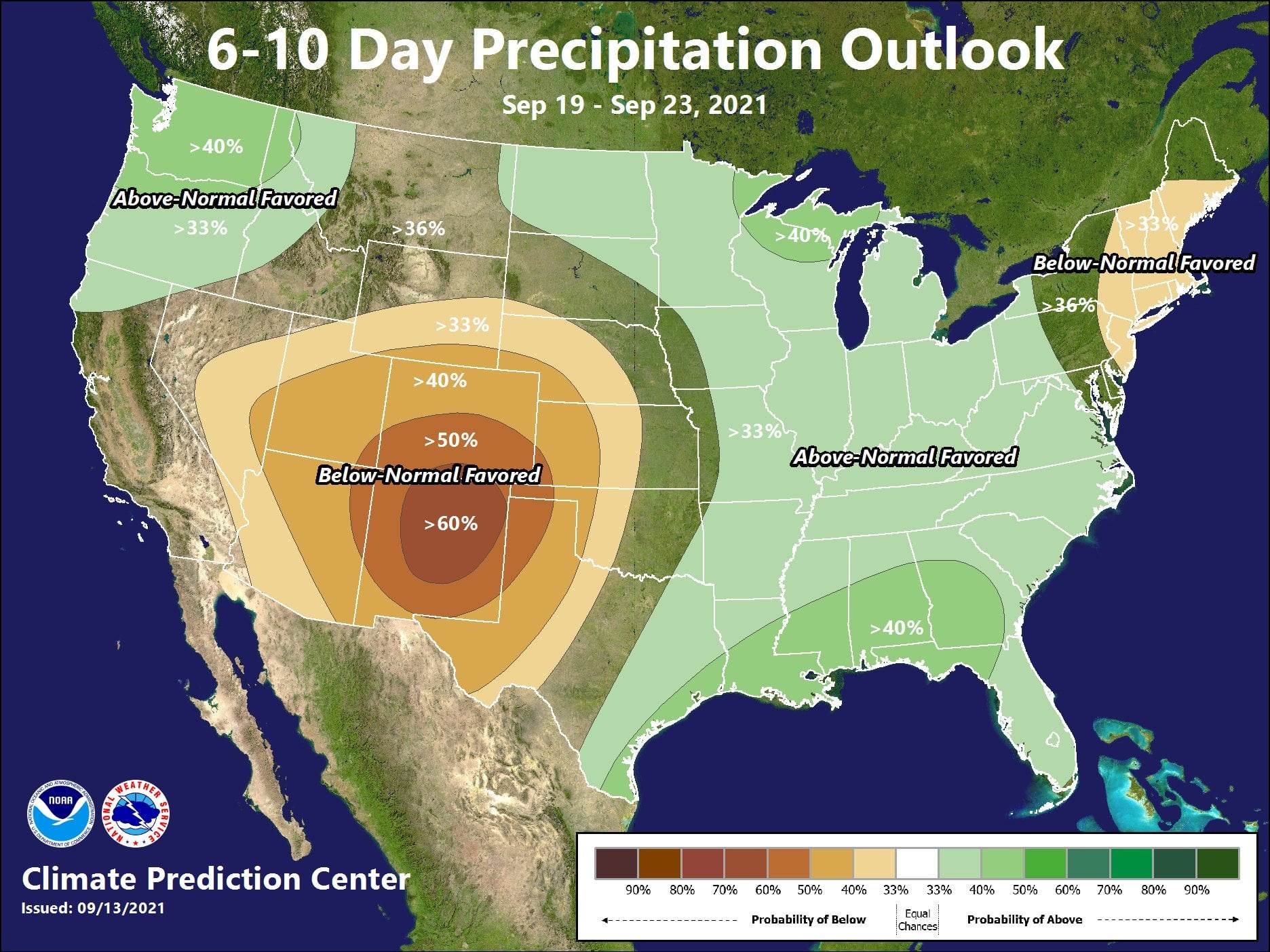 6-10 day temperature and precipitation outlooks