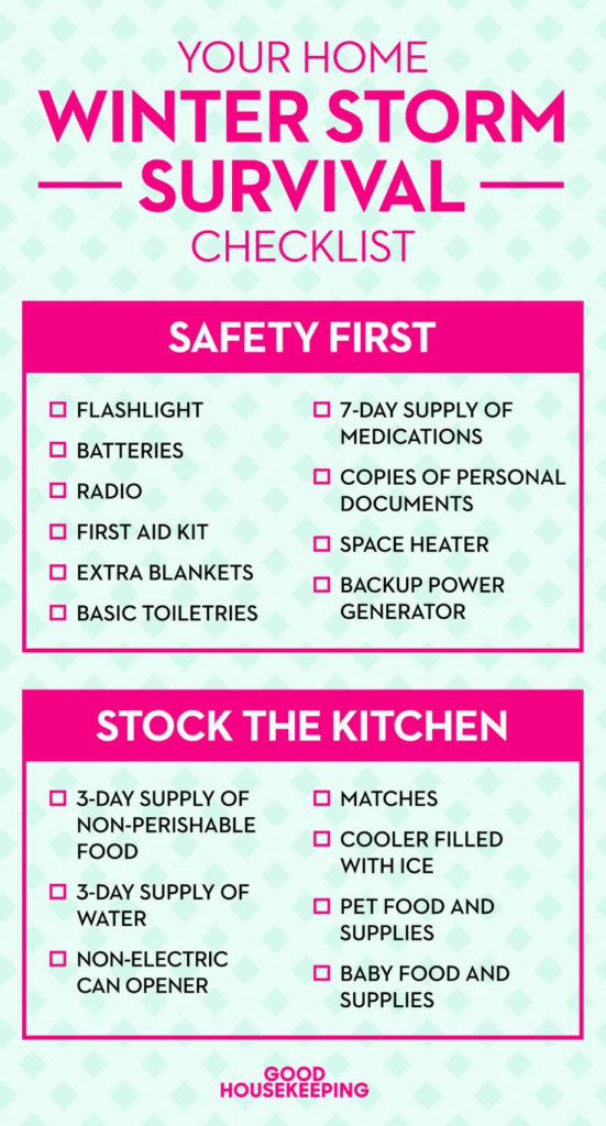 Winter storm survival checklist | Hallmark Times